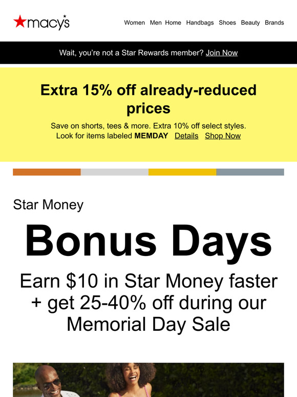 Macy's: Star Money Bonus Days = faster rewards 🙌 | Milled