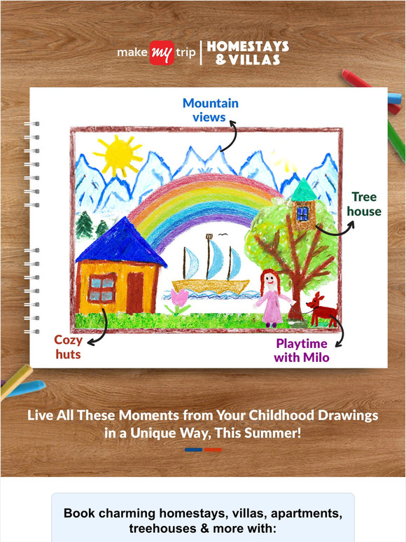 MakeMyTrip.com Bus CPS - India: Found Your Drawing Book from the 90s 😊 ...