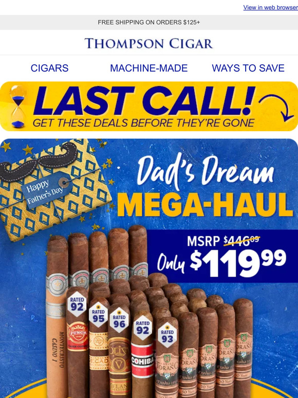 Thompson Cigar: ☁️ A Sampler That Makes Dreams Come True | Milled