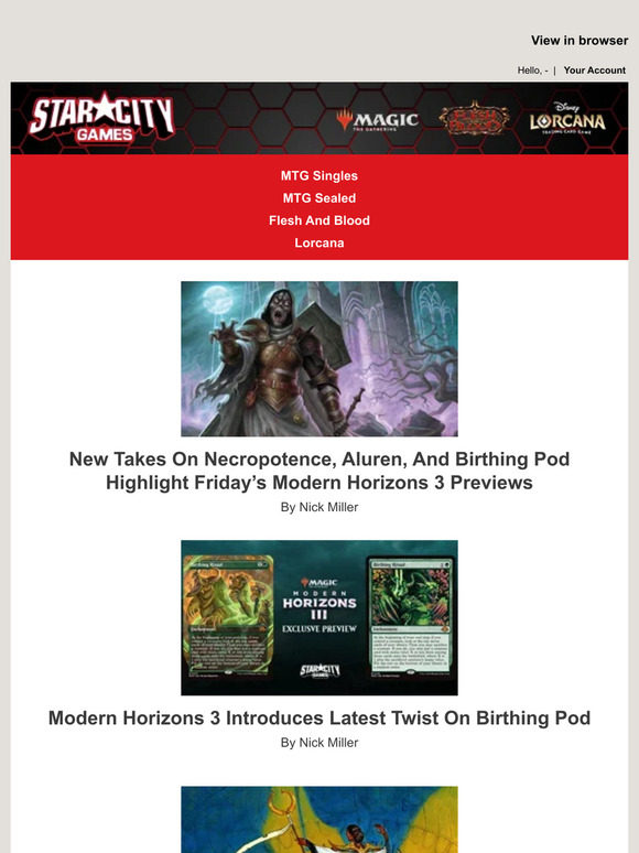 Star City Comics & Games: 🤩 Our official MTG Modern Horizons 3 Preview ...