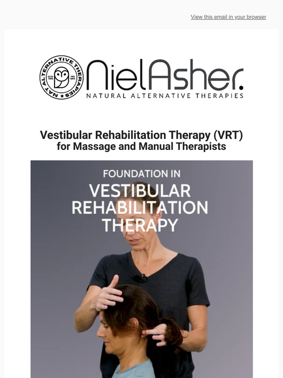 Niel Asher Education: Certificate in Vestibular Rehabilitation Therapy ...