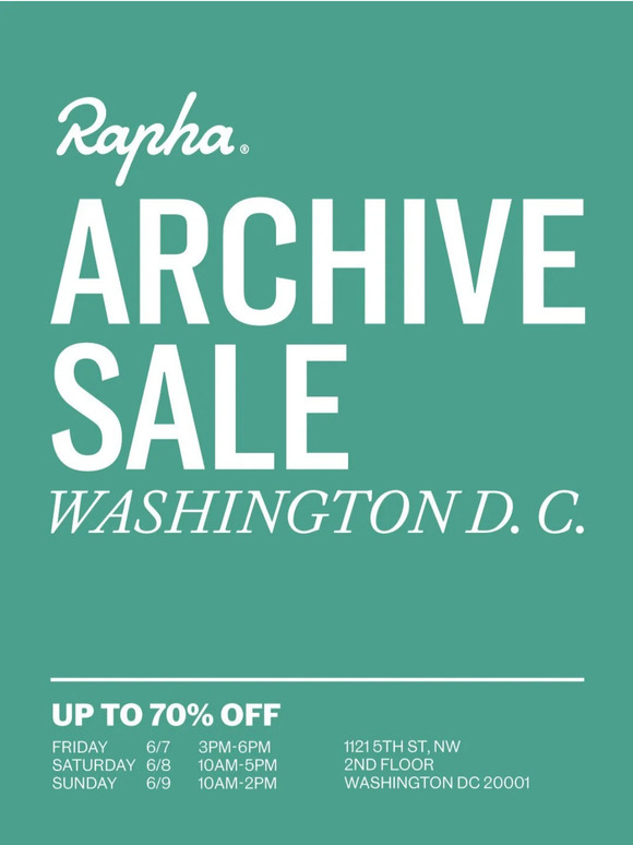 Rapha: Rapha Archive Sale DC | Milled
