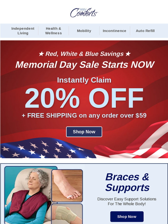 Easy Comforts: Red, White & Blue Savings Inside... ️🤍💙 | Milled