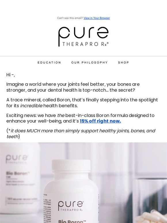 Pure Thera: Have you seen the list of Boron deficiency symptoms? | Milled