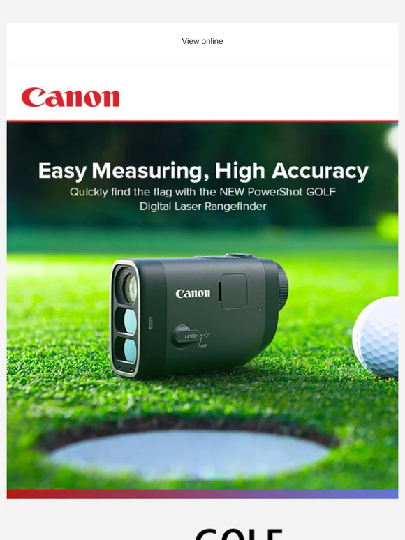Canon.ca : Introducing PowerShot GOLF Digital Laser Rangefinder | Milled