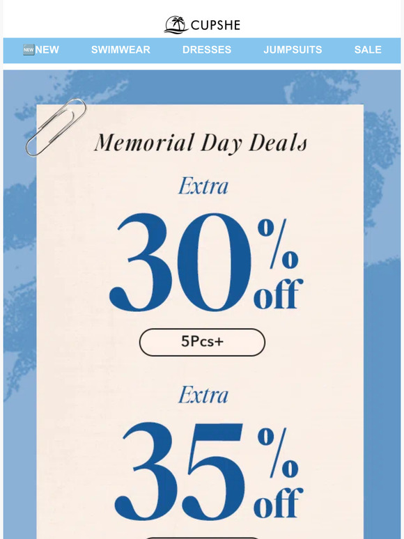 Cupshe: SAVING MONEY⚡️EXTRA 35% OFF | Milled