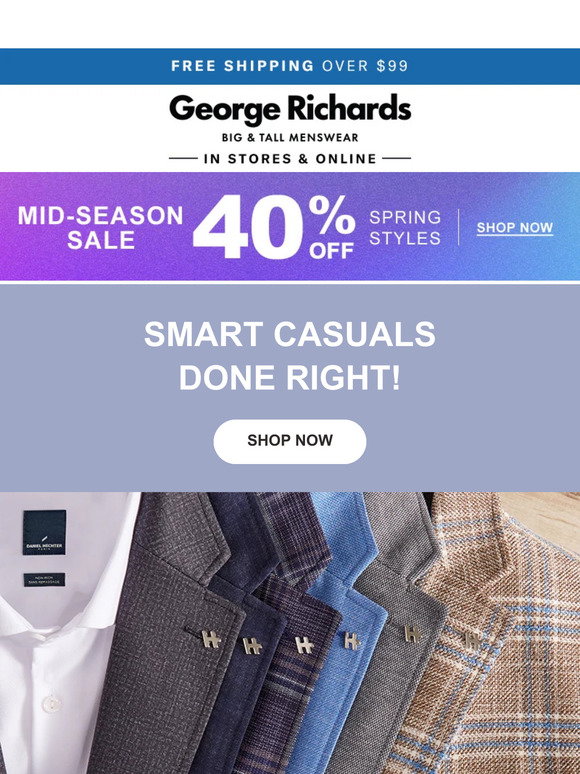 George Richards: Smart Casuals That Are Show Stealers! | Milled
