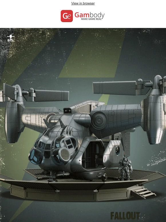 Gambody: ☢️ Check Out the New 3D-Printable Vertibird Model! | Milled