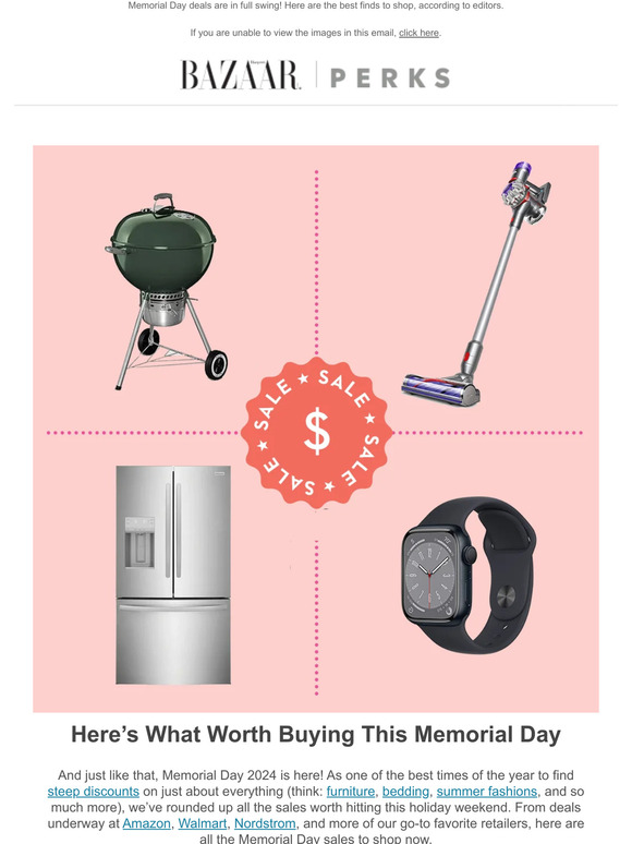 Harper's Bazaar: 50+ Best Memorial Day Weekend Sales to Know about This Year | Milled