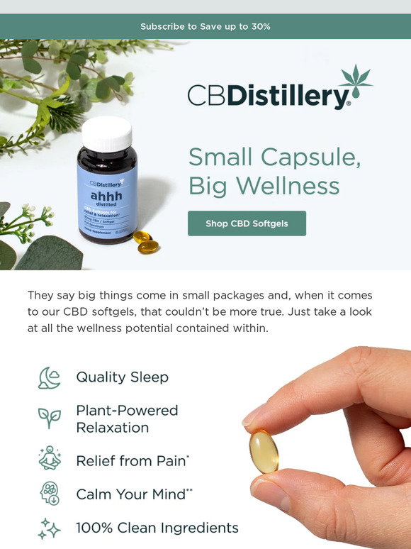 CBDistillery: Small Capsule, Big Wellness | Milled