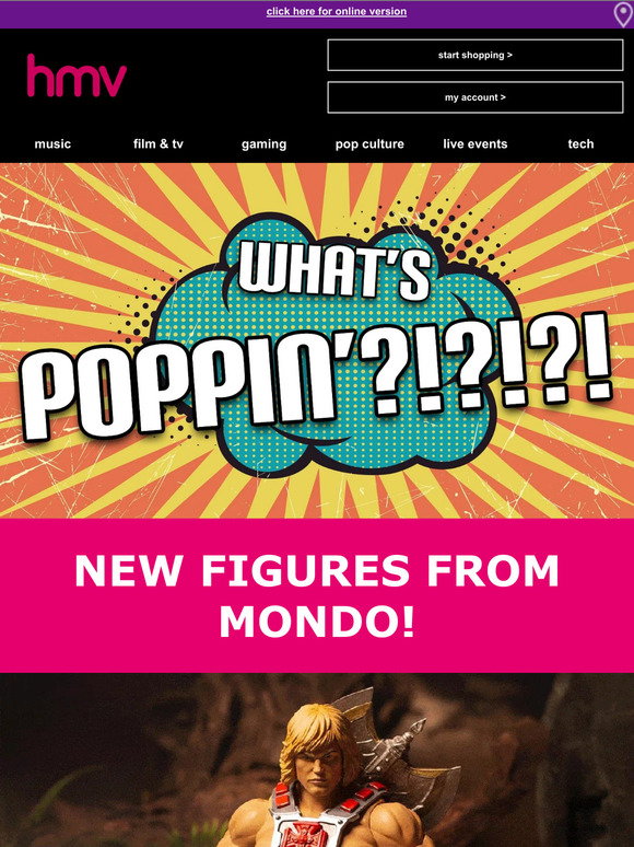 HMV: What's Poppin | Deluxe figures from Mondo! | Milled