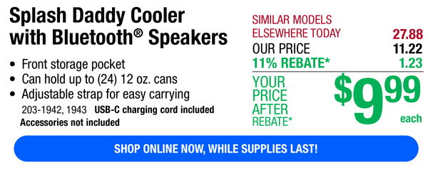 Menards: Splash Daddy Cooler with Bluetooth® Speakers ONLY $9.99 After ...