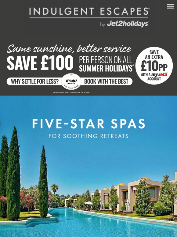 Jet2holidays: Five-star spas for soothing retreats | Milled