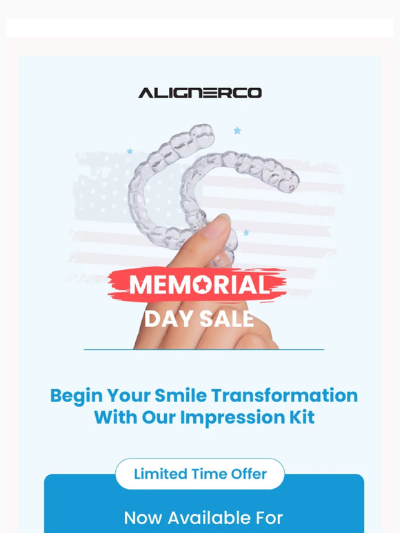 AlignerCo: Memorial Day Exclusive: Begin Teeth Straightening for Just ...