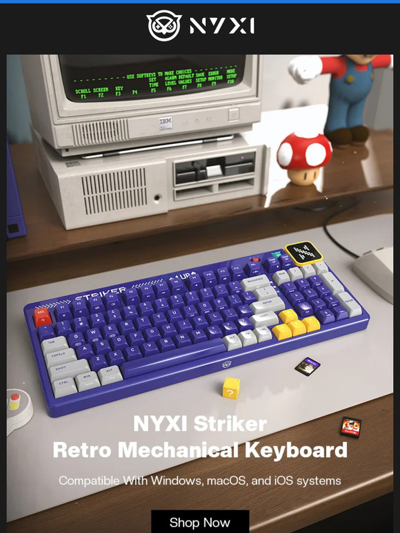 Nyxi: Smooth Typing Awaits 💡 Meet NYXI Striker Retro Mechanical ...