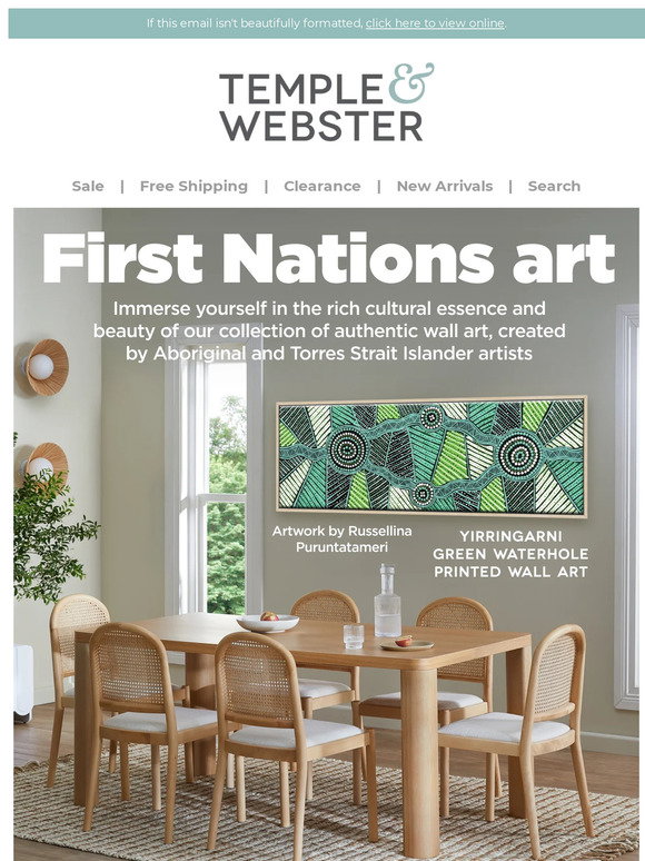 Temple & Webster: Discover the beauty of First Nations art 🎨 | Milled