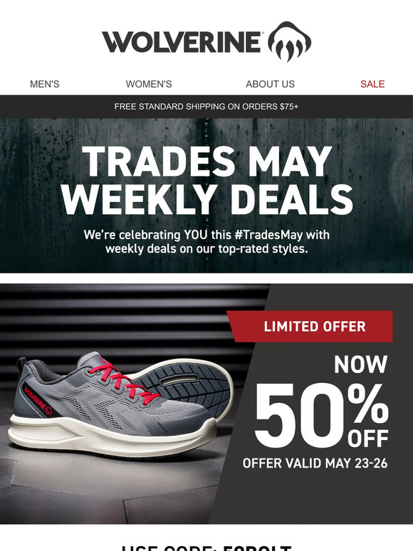 Wolverine: LAST CHANCE // 50% Off The Bolt Collection | Milled