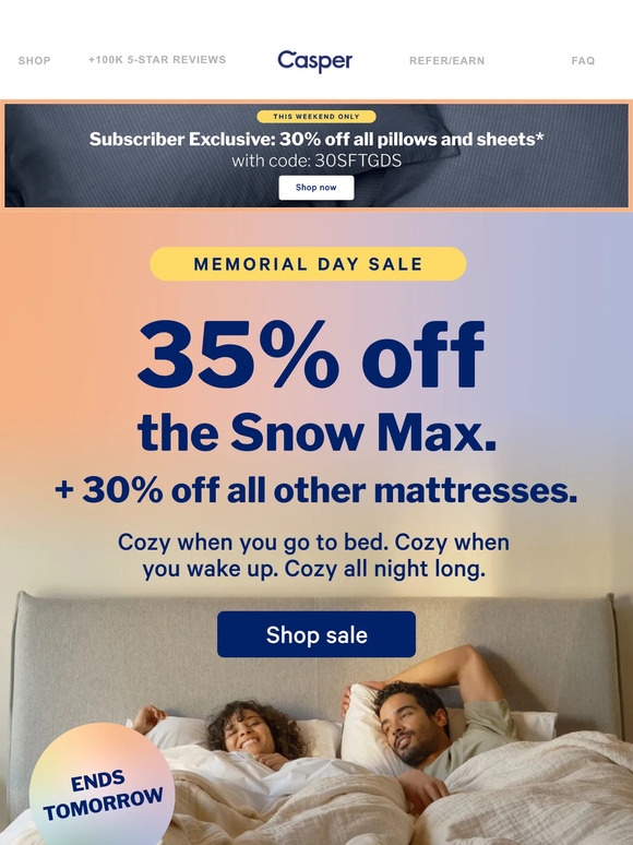 Casper Email Newsletters: Shop Sales, Discounts, and Coupon Codes