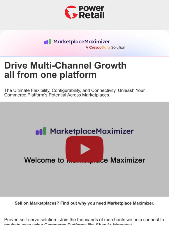 Power Retail: Drive Multi-Channel Growth all from one platform ...