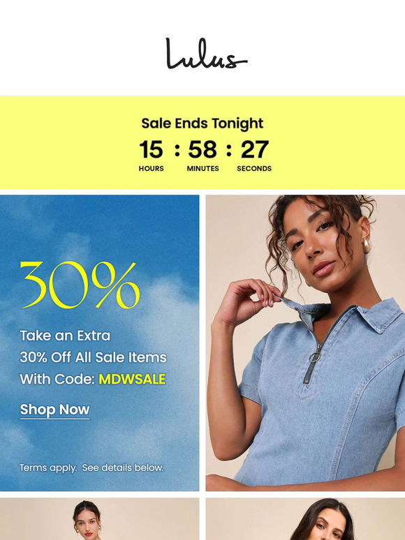 Lulus Email Newsletters: Shop Sales, Discounts, and Coupon Codes