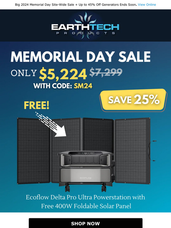 Earthtech Products: ⭐️Memorial Day Sale: 🔥25% Off Delta Pro Ultra ...