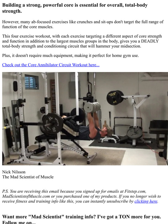 FitStep: Build a battleship-steel core... (killer circuit workout) | Milled