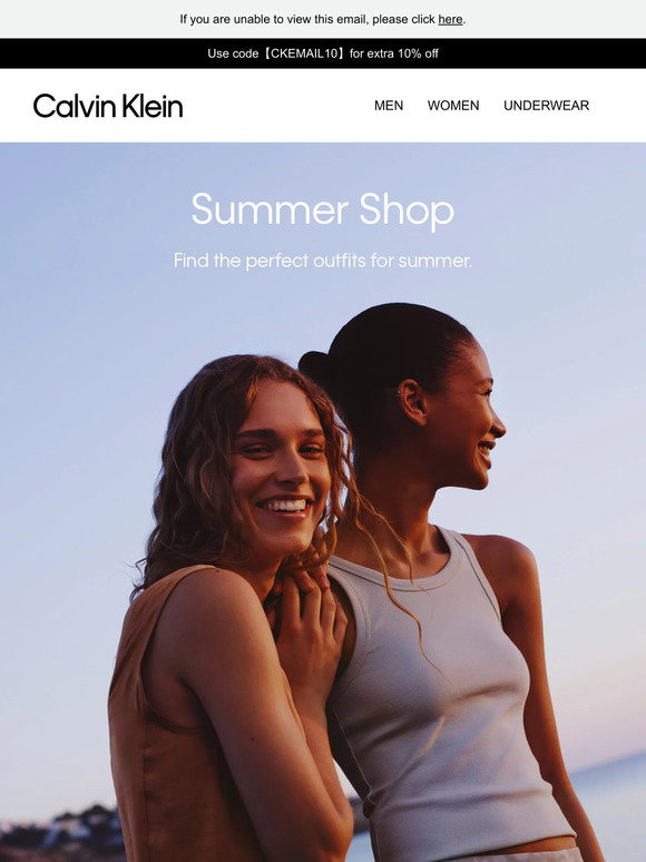 Calvin Klein: Explore Our Summer Shop | Milled