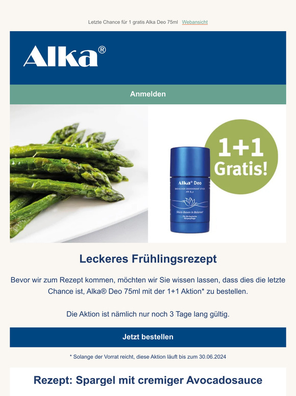 Alka: Basisches Rezept: Spargel mit cremiger Avocadosauce 🥑 | Milled