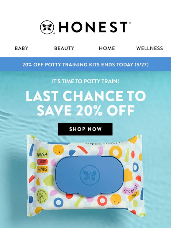 Honest Beauty: Stay Potty-Training Ready! | Milled