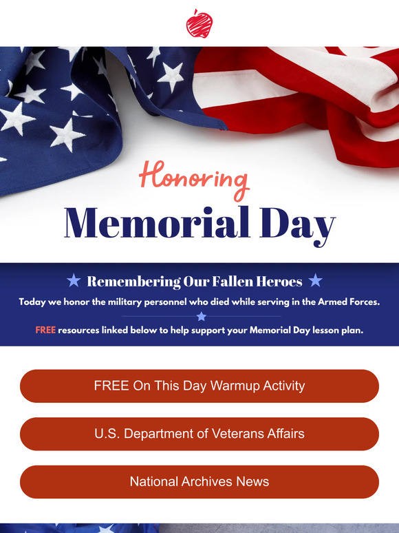 Teacher's Discovery: Honoring Memorial Day | FREE Memorial Day Activity ...