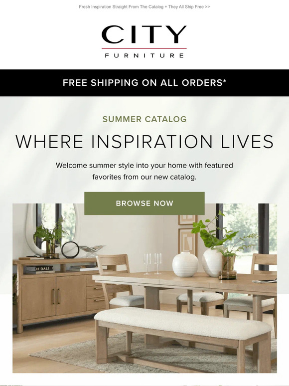 CITY Furniture: Discover our Summer Catalog Favorites | Milled