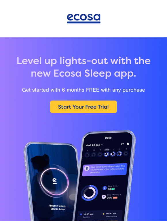 Ecosa: Introducing the new Ecosa Sleep App | Milled