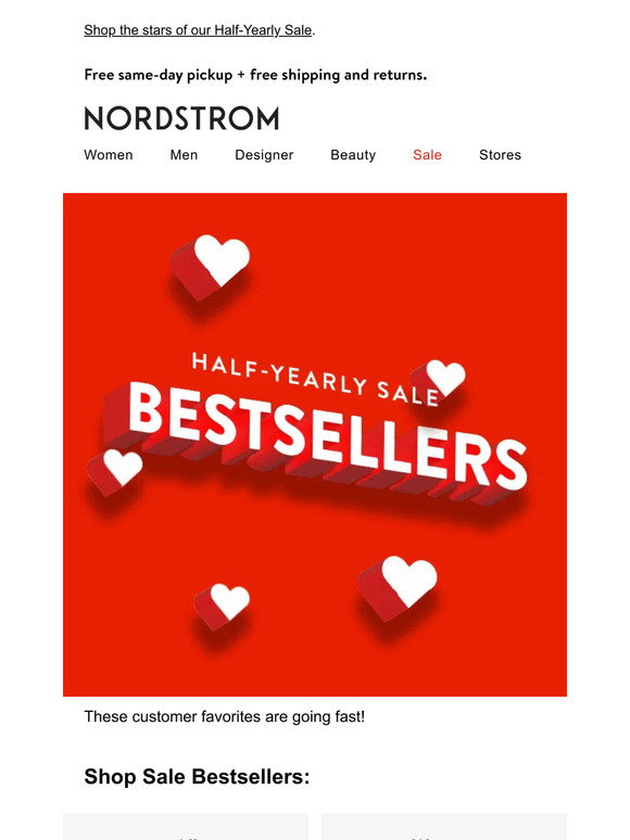 Nordstrom Email Newsletters: Shop Sales, Discounts, and Coupon Codes