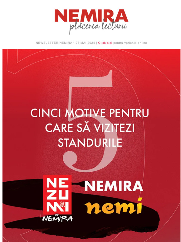 Nemira: Cinci motive 🔖 pentru care să vizitezi standurile Nemira, Nemi ...
