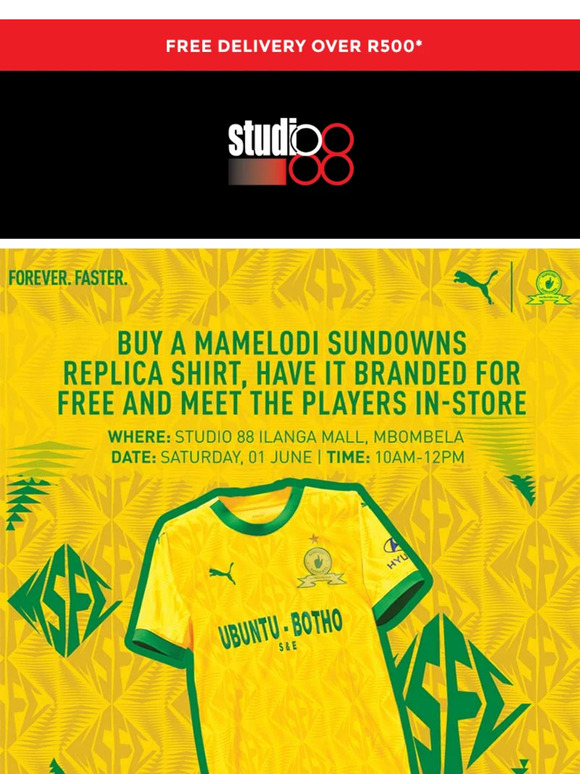 Studio 88: Puma Sundowns⚽️💥 | Puma Mamelodi Sundowns Now Available ...