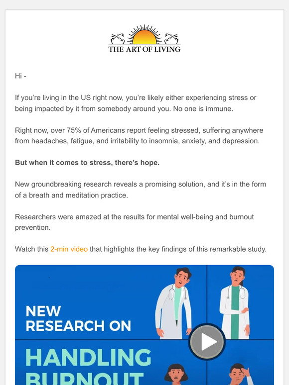 Art of Living: New Research Reveals: SKY Breath Meditation Reduces ...