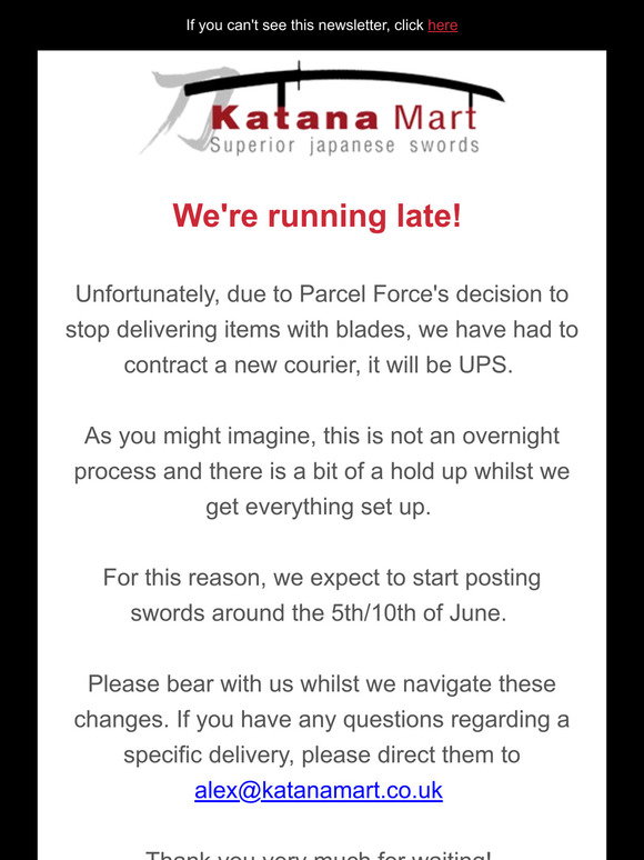 KatanaMart: WE'RE RUNNING LATE! | Milled