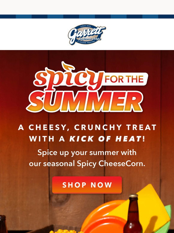 Garrett Popcorn: Limited Time! Spicy CheeseCorn 🧡 | Milled
