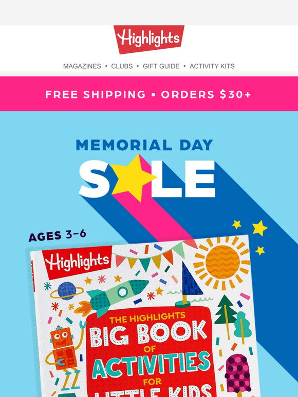 Highlights for Children: EXTRA 30% OFF ☀️ 100s of summer activities ...