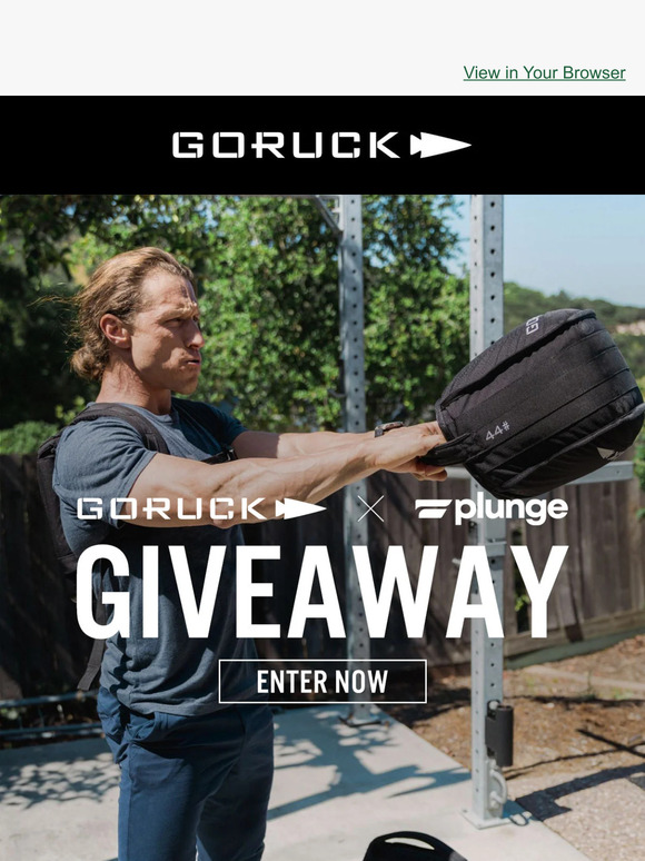 GORUCK: The Ultimate Performance Giveaway - GORUCK x Plunge | Milled