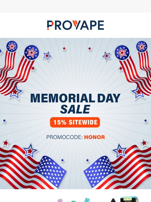 ProVape: Ends Today - Memorial Day Sale! | Milled