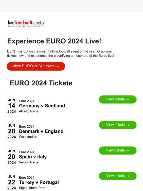LiveFootballTickets: Hey, Have You Got Your EURO 2024 Tickets Yet? | Milled