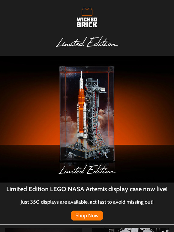 Wicked Brick: Now Live - Limited Edition LEGO NASA Artemis display case ...