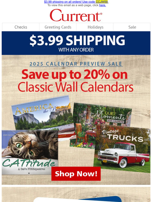 Current Catalog: 2025 calendars are HERE! They're up to 20% off & ship ...