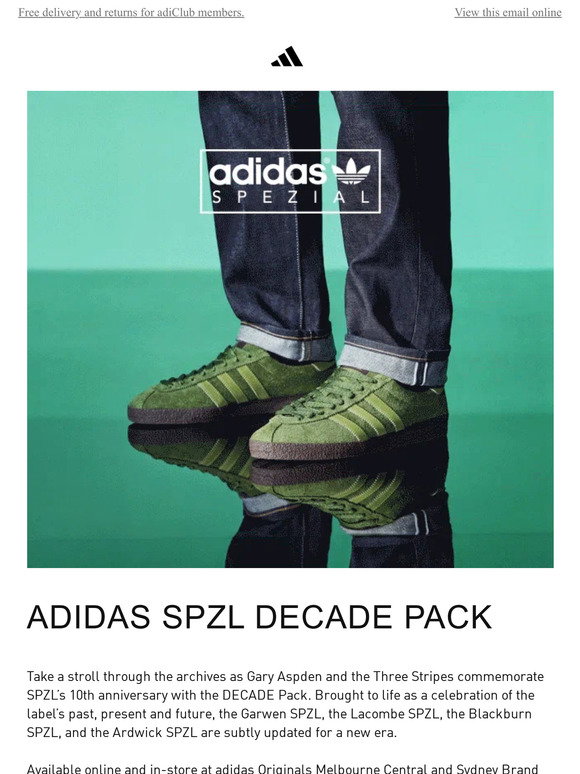 adidas: ADIDAS SPZL DECADE PACK | Milled