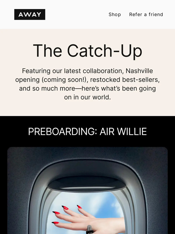 Away Email Newsletters: Shop Sales, Discounts, and Coupon Codes