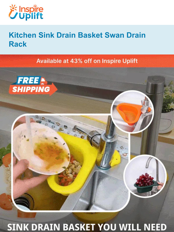 Inspire Uplift: Transform Your Sink: Meet the Swan-Shaped Drain Rack ...