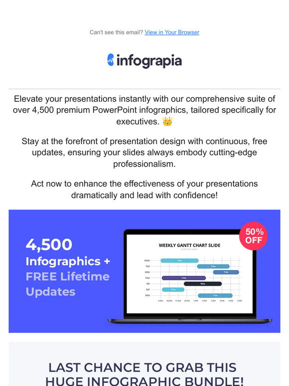 Infograpia: Premium PPT Infographics for Executives 👑 | Milled