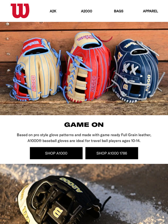 Wilson: Game Ready A1000 for Travel Ball | Milled