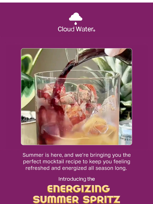 Cloud Water Brands: Sip into Summer with this Energizing Spritz ...